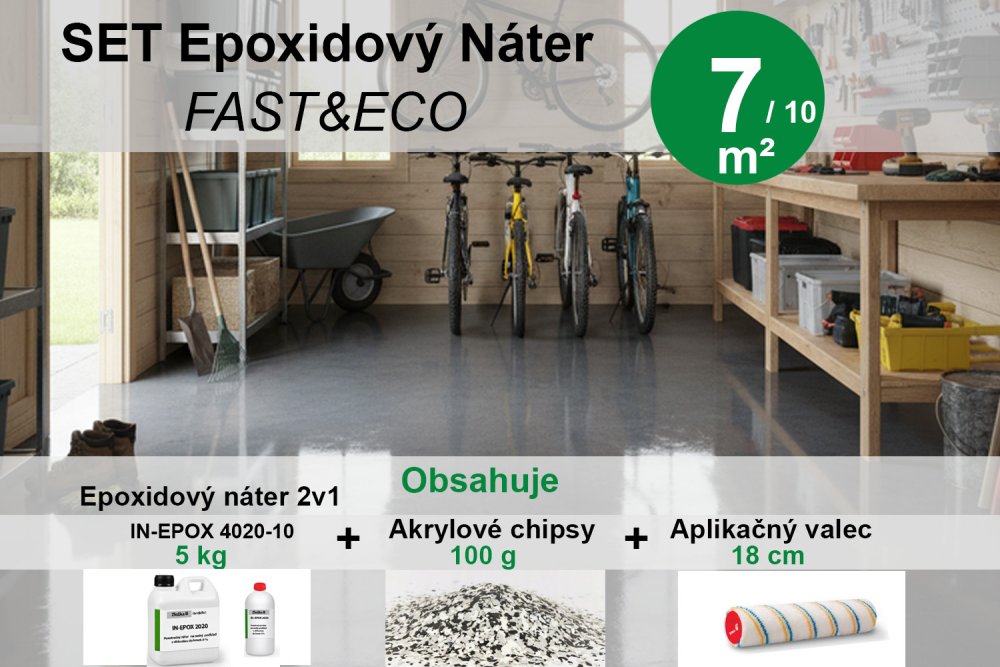 Epoxidový náter na betón | SET FAST ECO | Lacná Epoxidová Podlaha